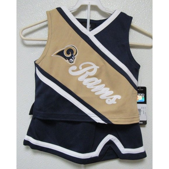 NFL | Dresses | Nfl Los Angeles Rams Embroidered Girls Cheerleader Top ...